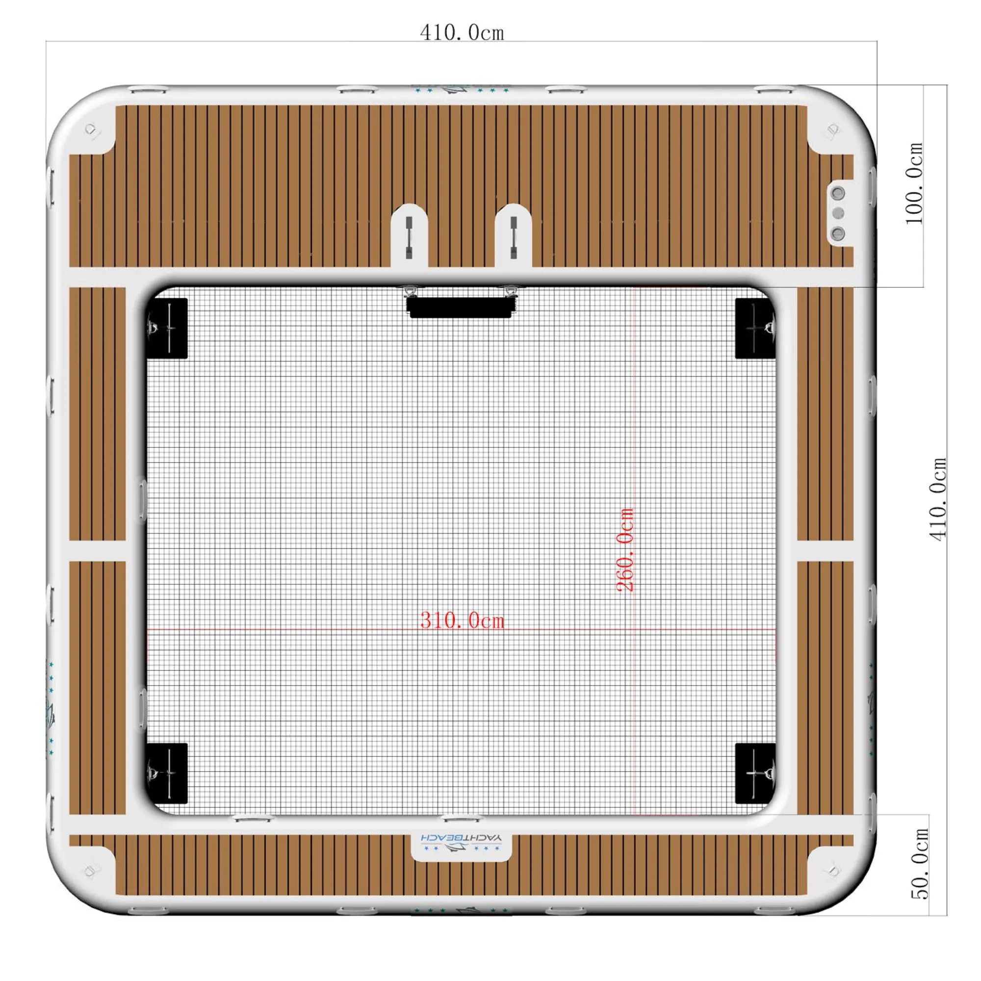 Yachtbeach Luxury Pool 4.1 | modular inflatable platform