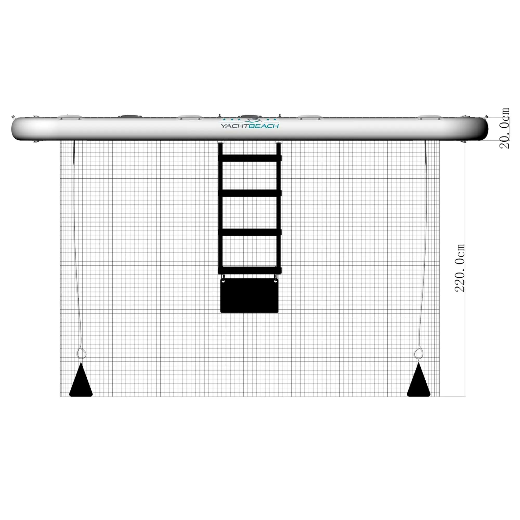 Yachtbeach Luxury Pool 4.1 | modular inflatable platform
